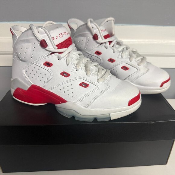 Jordan | Shoes | Nike Jordan White University Red 6723 White Fire Red ...
